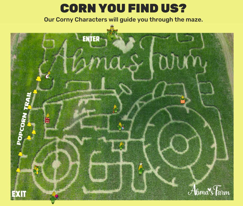 Corn Maze Key- Hillsborough, NJ Somerset County - Abma's Farm